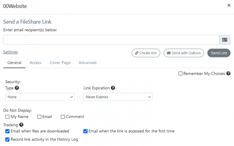 New Look - FileShare - FilesAnywhere